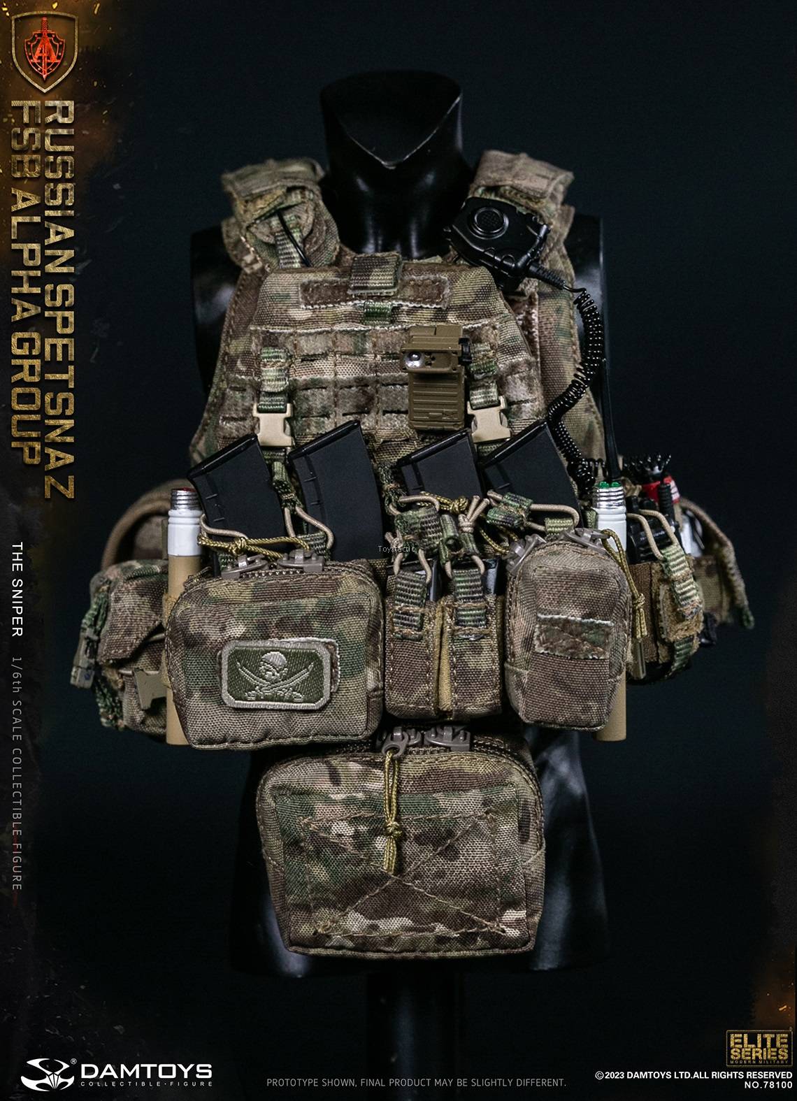 (PREORDER) DAMTOYS 78100 1/6 RUSSIAN SPETSNAZ FSB ALPHA GROUP SNIPER