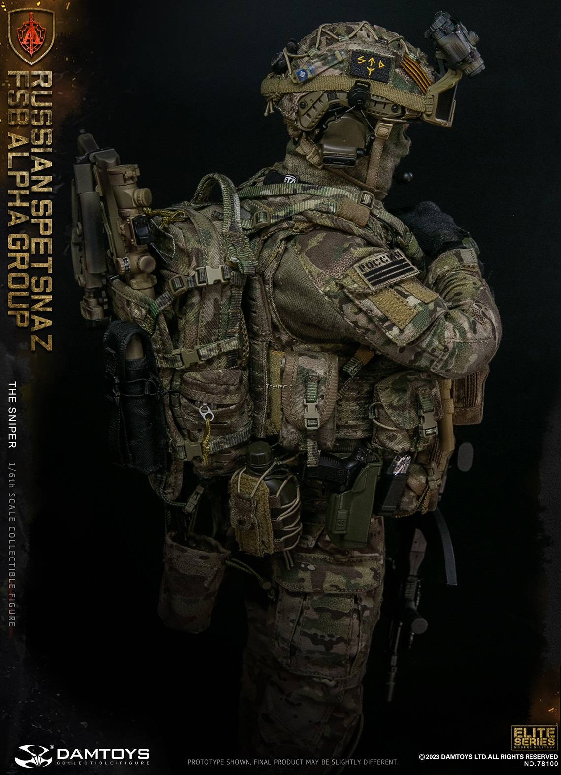 (PREORDER) DAMTOYS 78100 1/6 RUSSIAN SPETSNAZ FSB ALPHA GROUP SNIPER