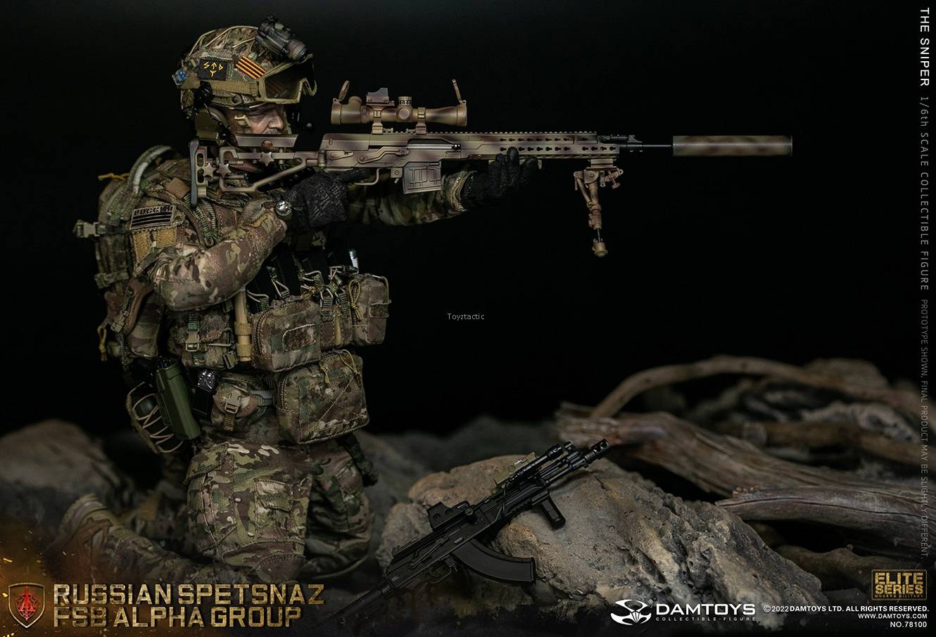 (PREORDER) DAMTOYS 78100 1/6 RUSSIAN SPETSNAZ FSB ALPHA GROUP SNIPER