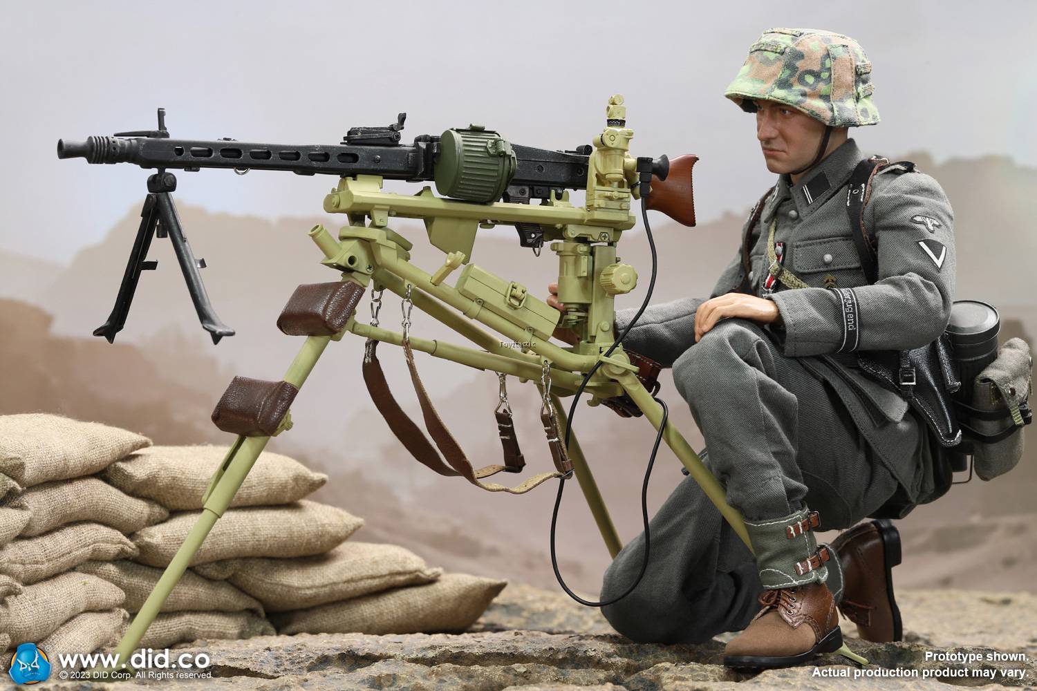 (PREORDER) DID E60073Y 1/6 Tripod for MG42 - Yellow