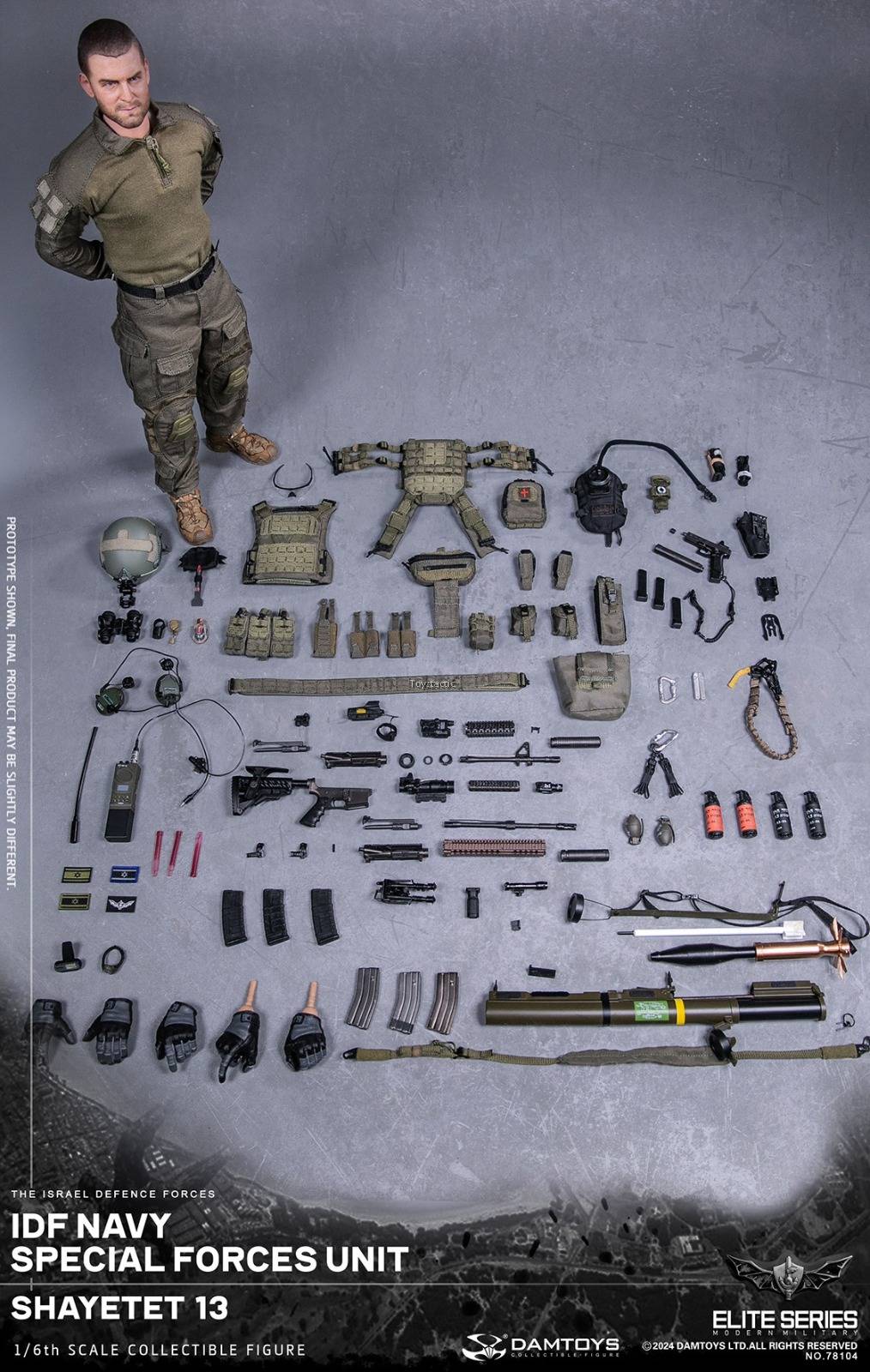 (PREORDER) DAMTOYS 78104 1/6 IDF Navy special forces unit - Shayetet 13