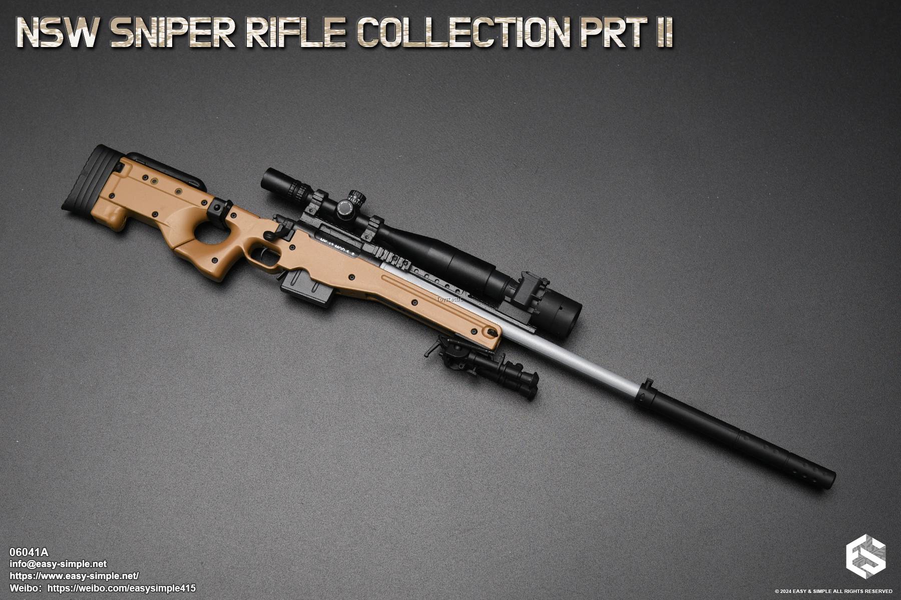 (PREORDER) EASY&SIMPLE 06041 1/6 NSW SNIPER RIFLE COLLECTION PRT Ⅱ - Type A
