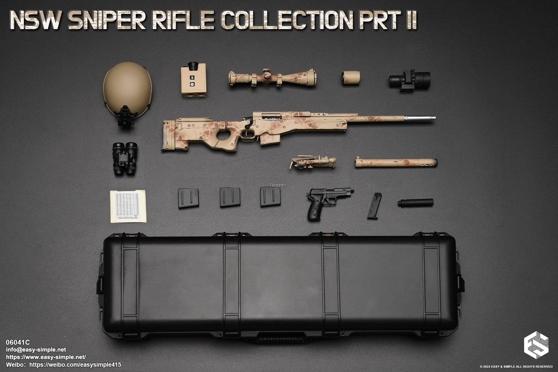 (PREORDER) EASY&SIMPLE 06041 1/6 NSW SNIPER RIFLE COLLECTION PRT Ⅱ - Type C