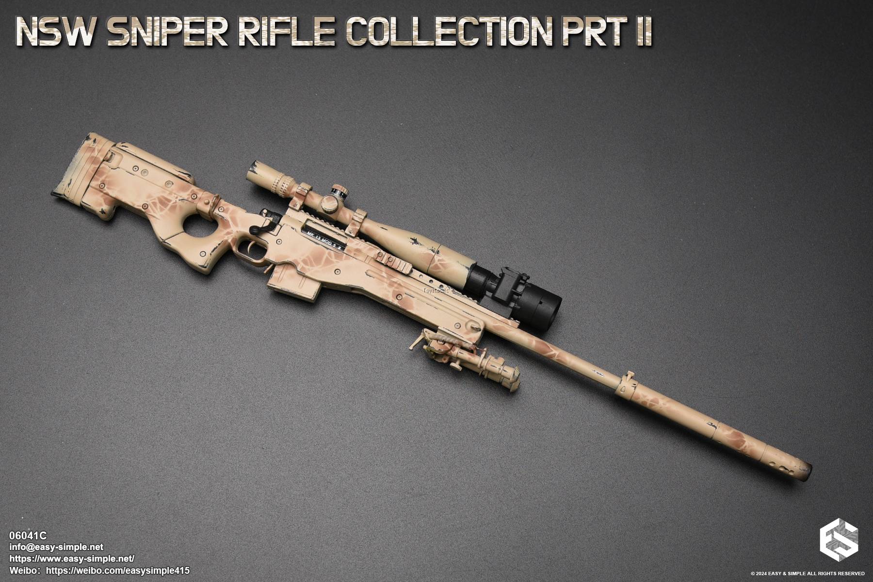 (PREORDER) EASY&SIMPLE 06041 1/6 NSW SNIPER RIFLE COLLECTION PRT Ⅱ - Type C
