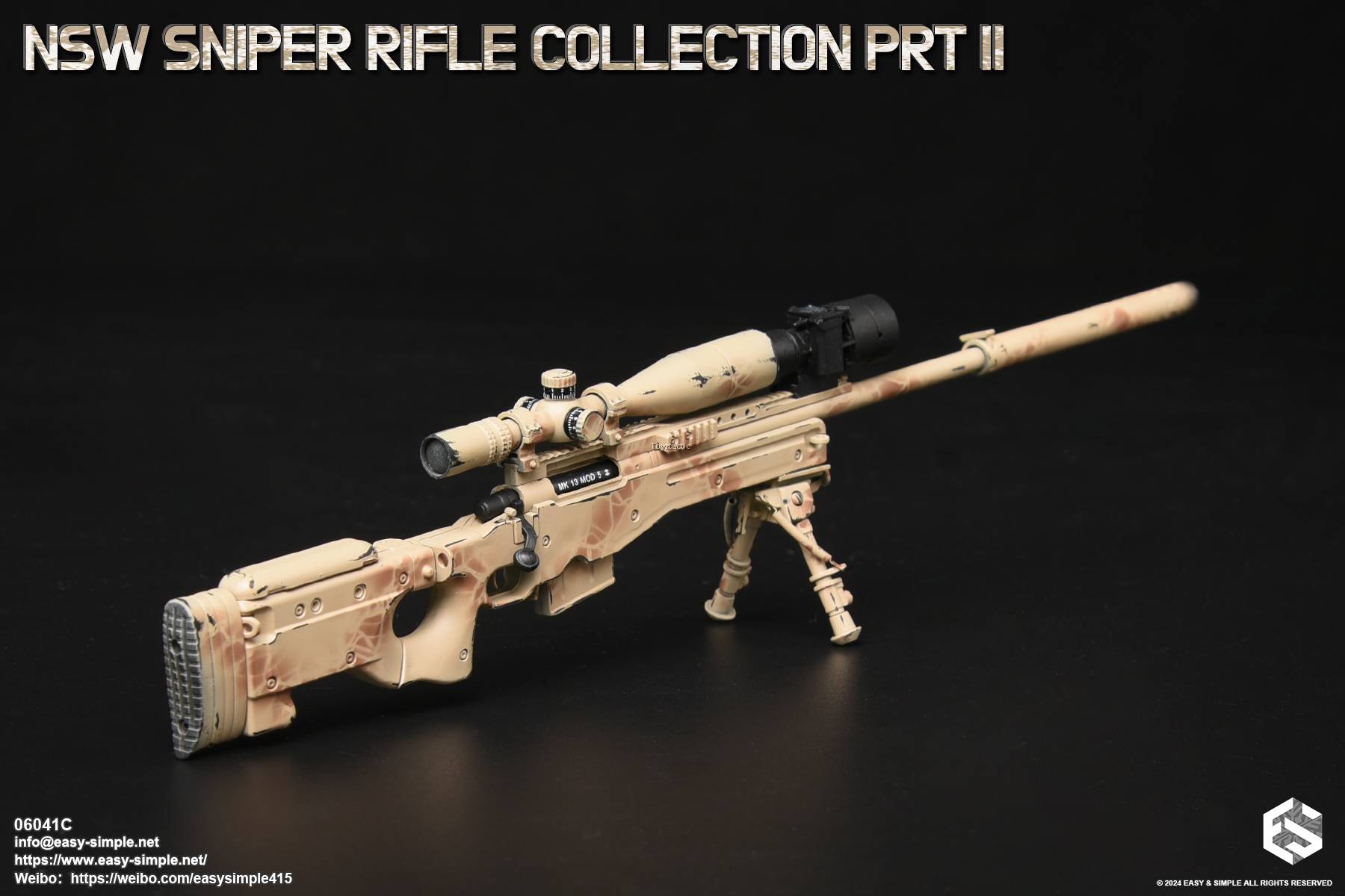 (PREORDER) EASY&SIMPLE 06041 1/6 NSW SNIPER RIFLE COLLECTION PRT Ⅱ - Type C