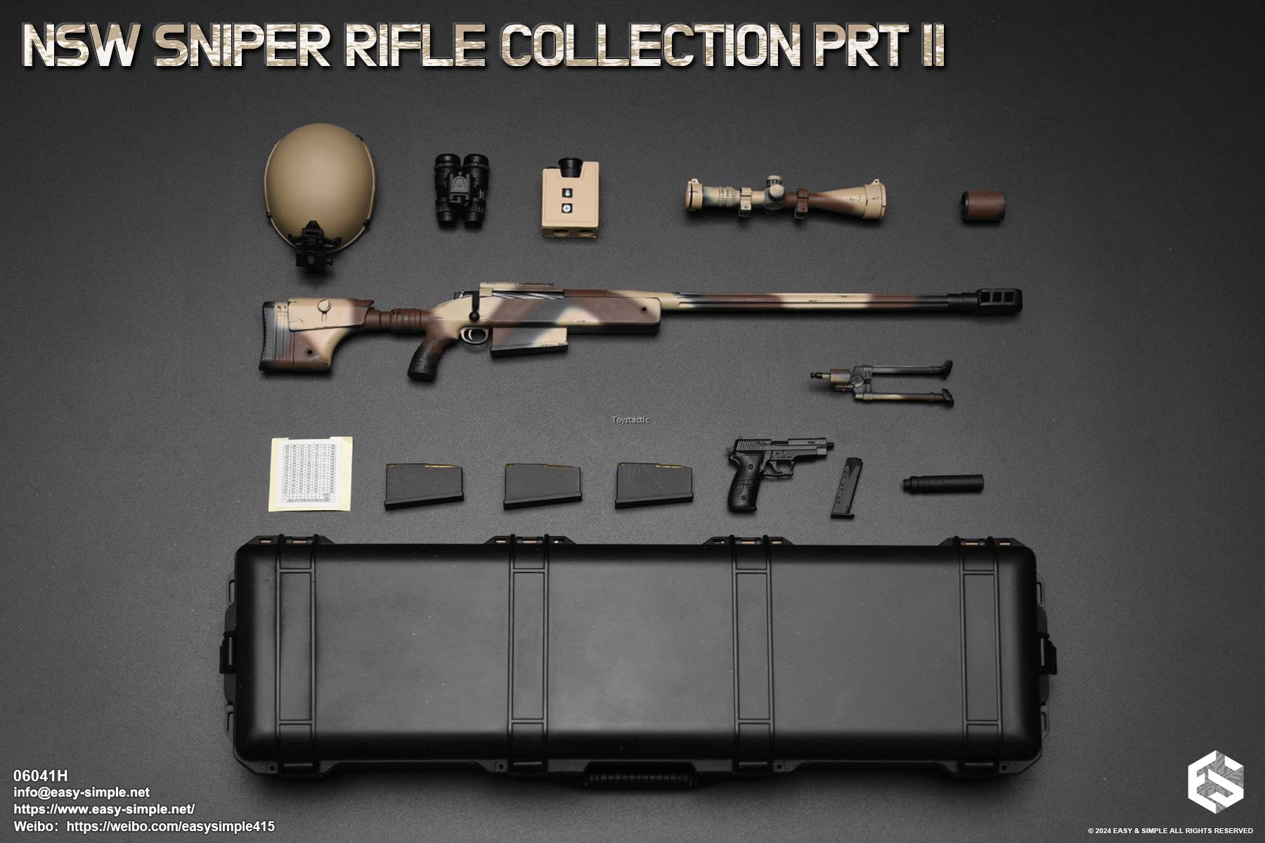 (PREORDER) EASY&SIMPLE 06041 1/6 NSW SNIPER RIFLE COLLECTION PRT Ⅱ - Type H