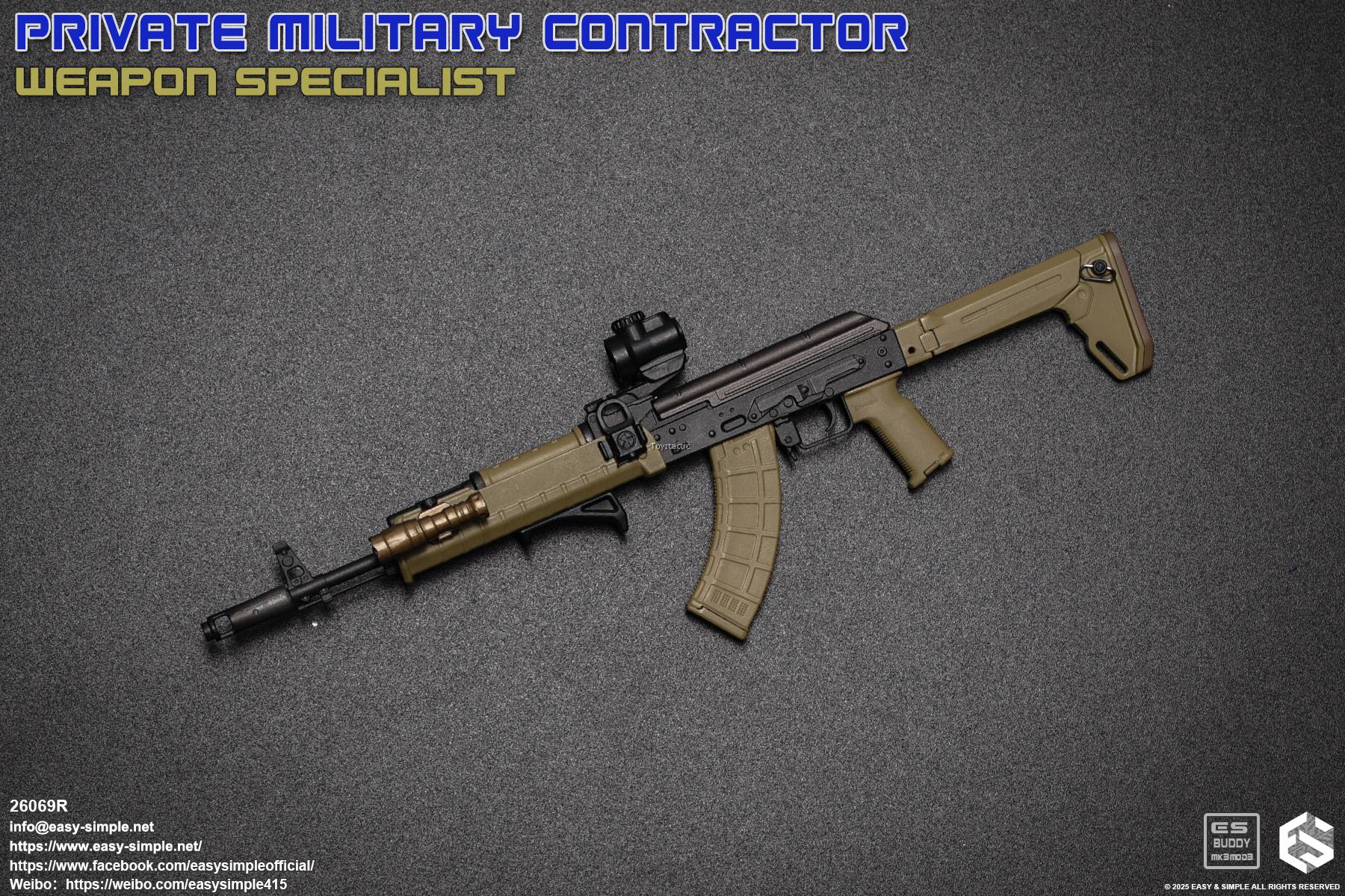 EASY&SIMPLE 26069R 1/6 Private Military Contractor Weapon Specialist