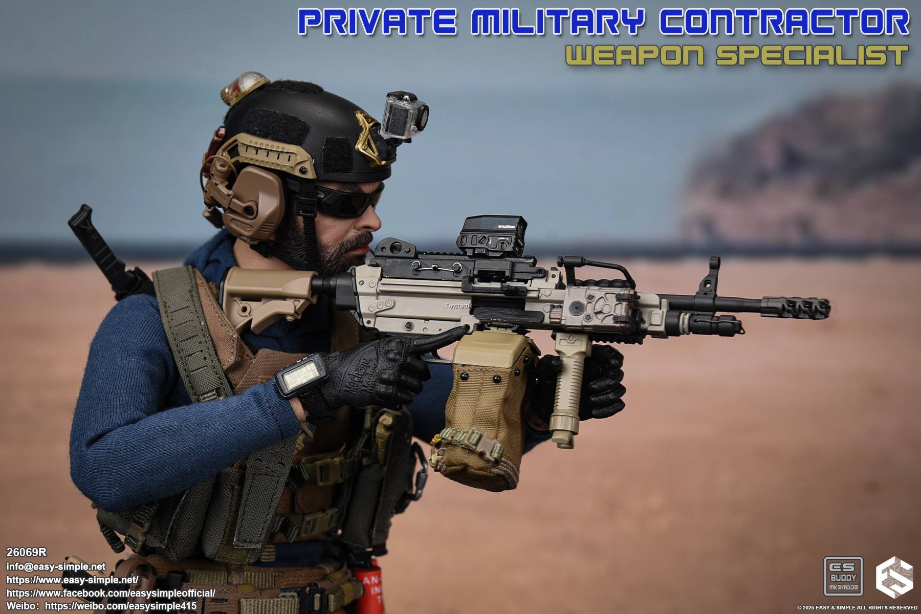 EASY&SIMPLE 26069R 1/6 Private Military Contractor Weapon Specialist