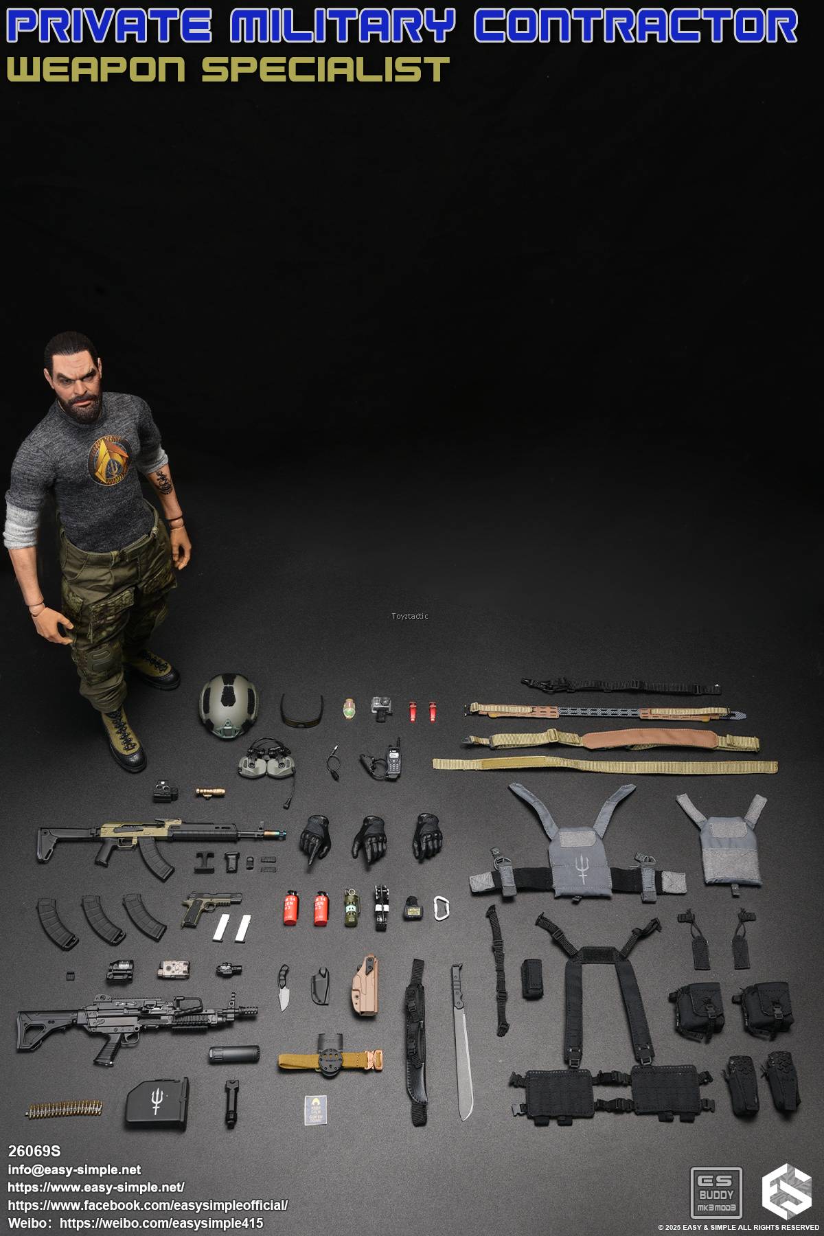 (PREORDER) EASY&SIMPLE 26069S 1/6 Private Military Contractor Weapon ...