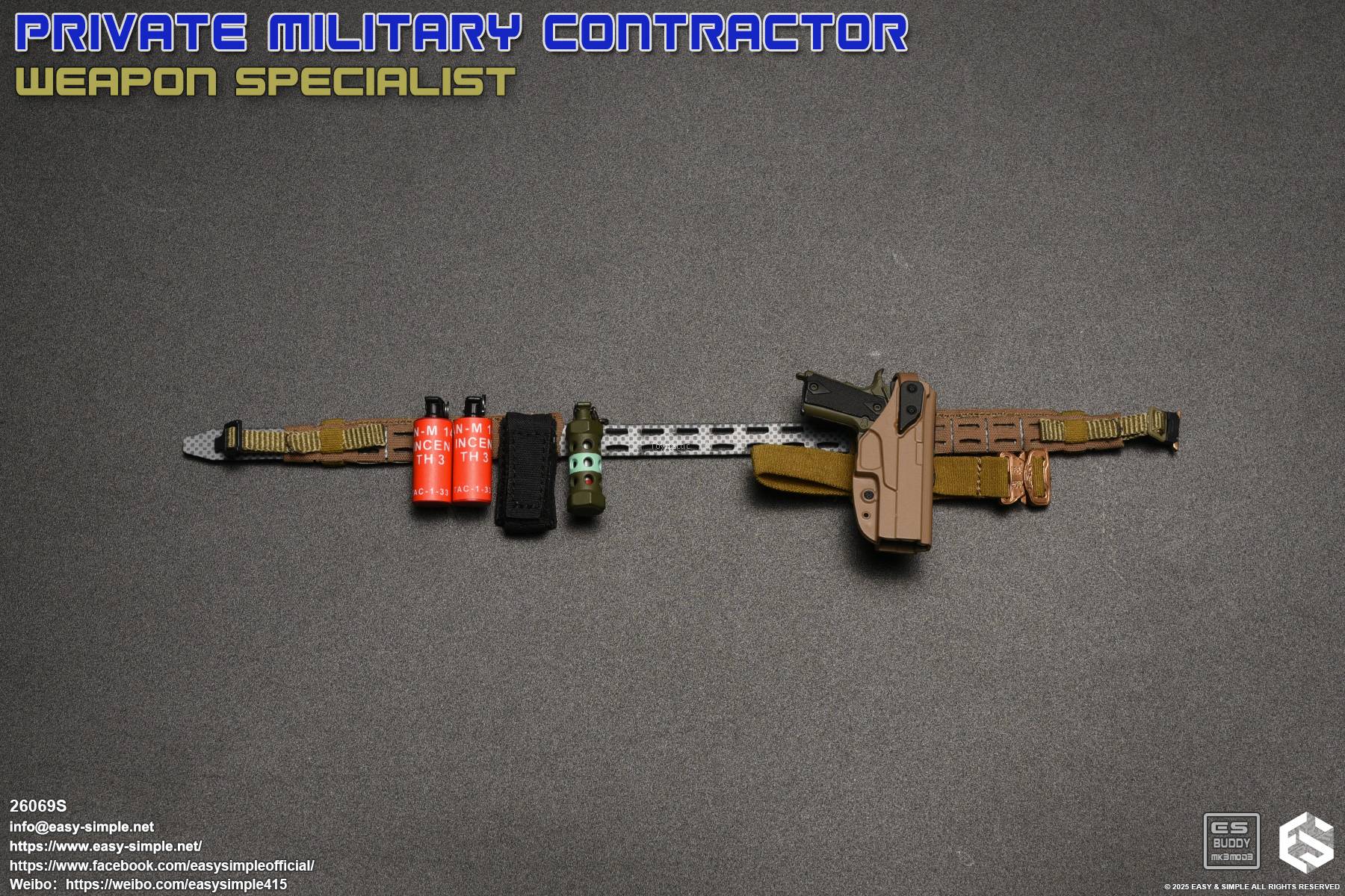 EASY&SIMPLE 26069S 1/6 Private Military Contractor Weapon Specialist