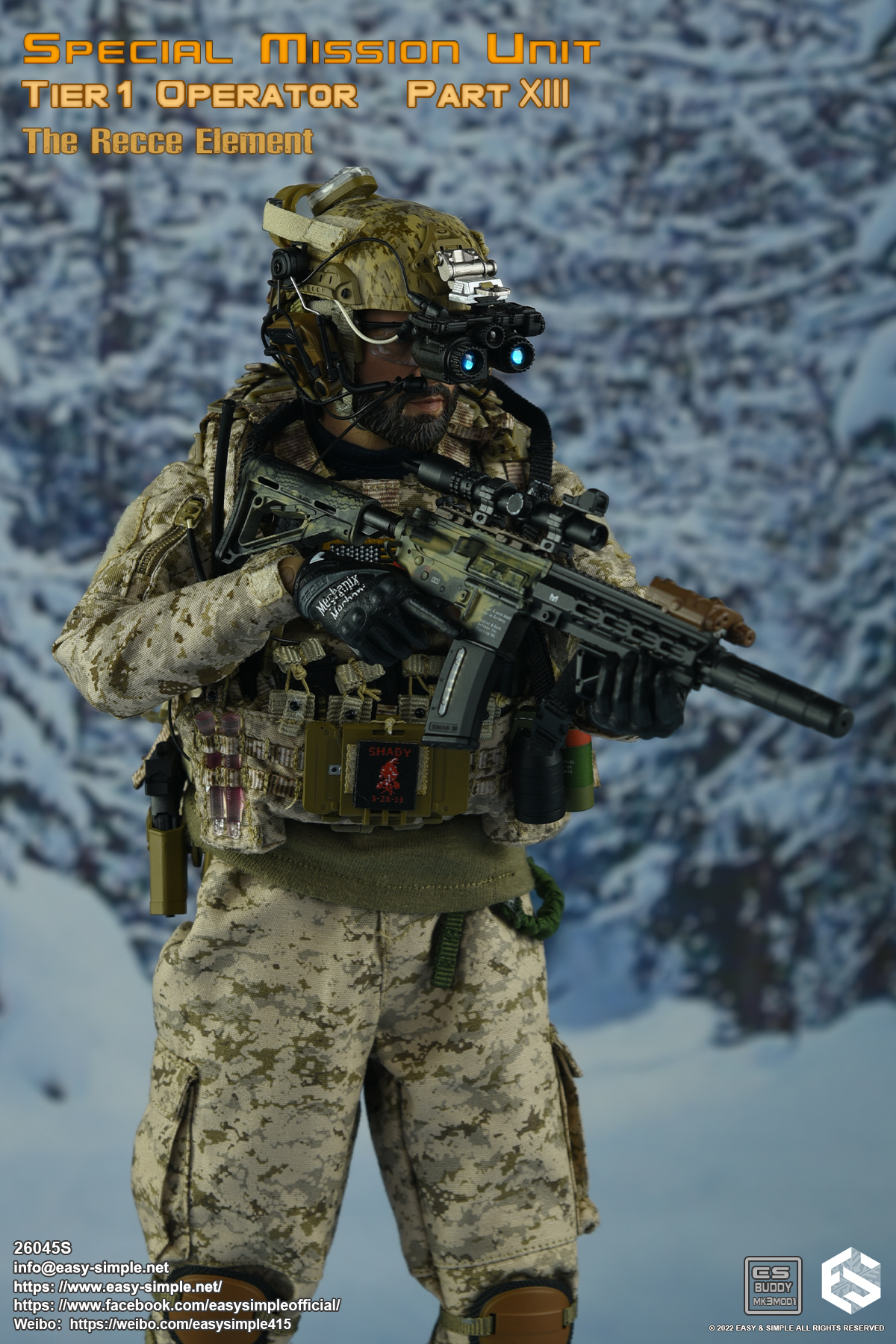 EASY & SIMPLE 26045S 1/6 Special Mission Unit Tier1 Operator Part XIII ...