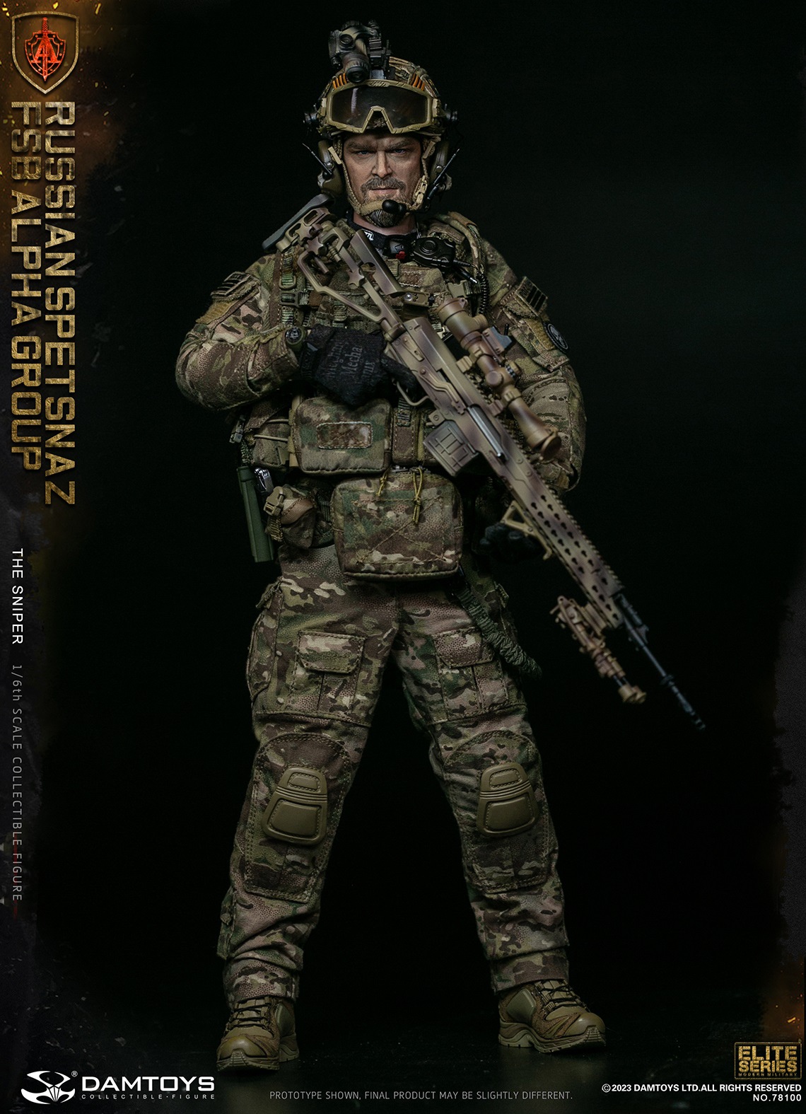 (PREORDER) DAMTOYS 78100 1/6 RUSSIAN SPETSNAZ FSB ALPHA GROUP SNIPER