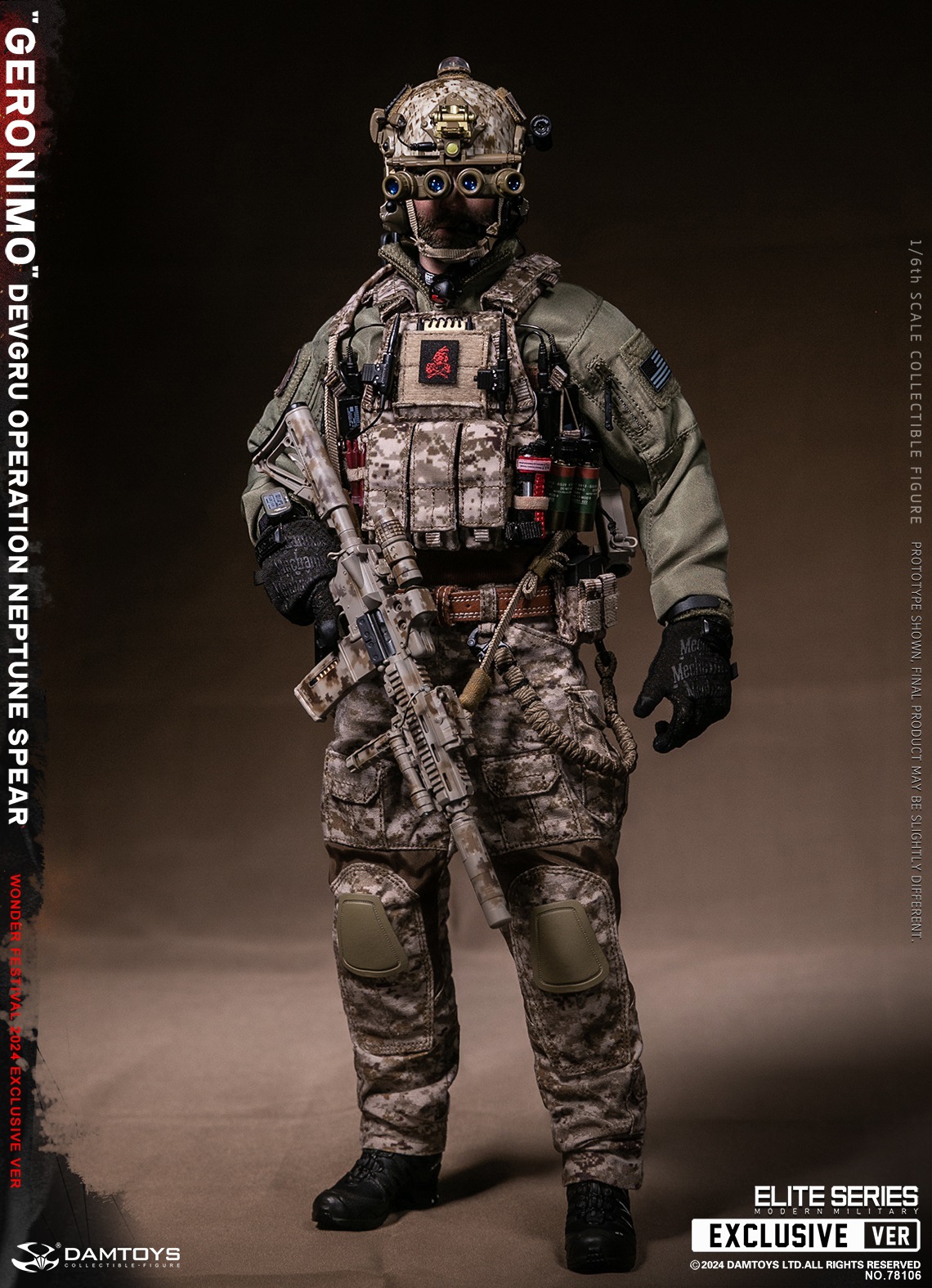 (PREORDER) DAMTOYS 78106 1/6 DEVGRU Operation Neptune Spear “GERONIMO ...