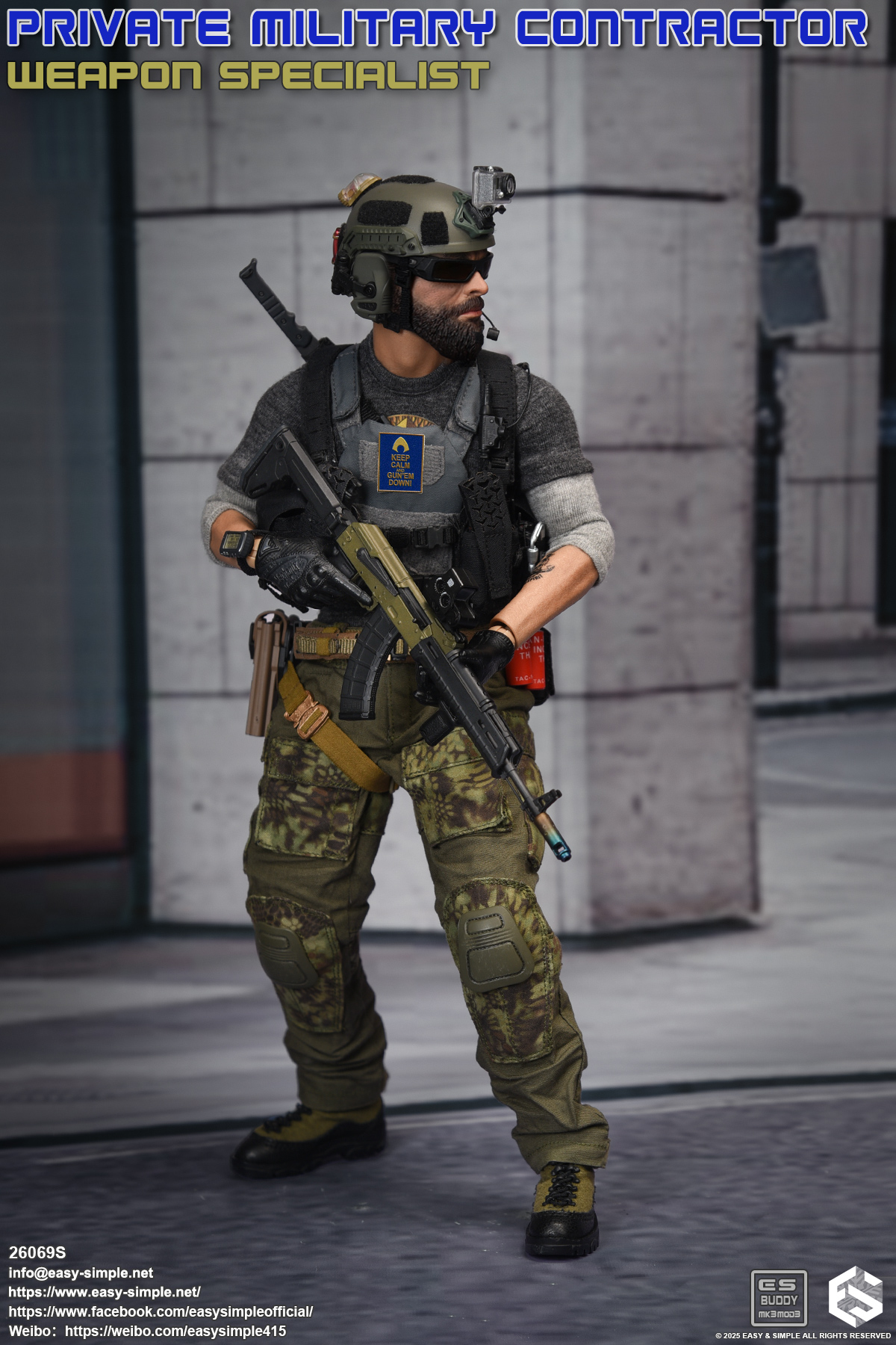 EASY&SIMPLE 26069S 1/6 Private Military Contractor Weapon Specialist